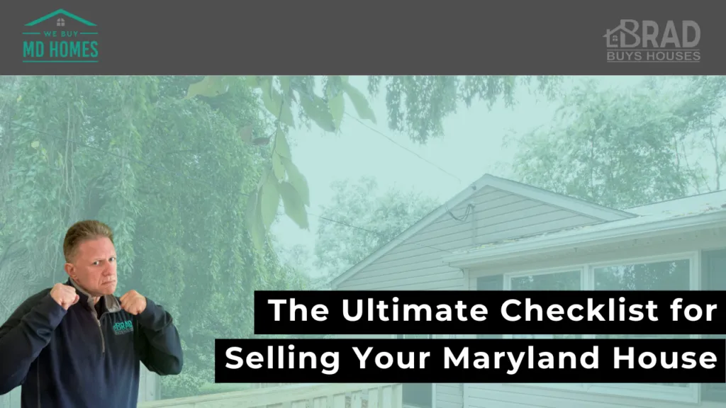 The Ultimate Checklist for Selling Your Maryland House